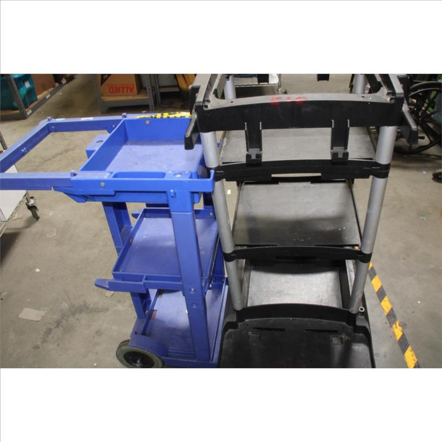 Plastic Rolling Carts With Shelves 2 Pieces | Property Room