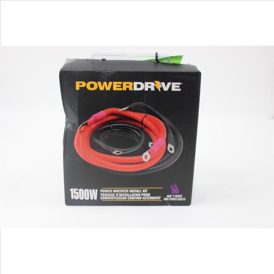 Power Drive 1500W Power Inverter Install Kit | Property Room