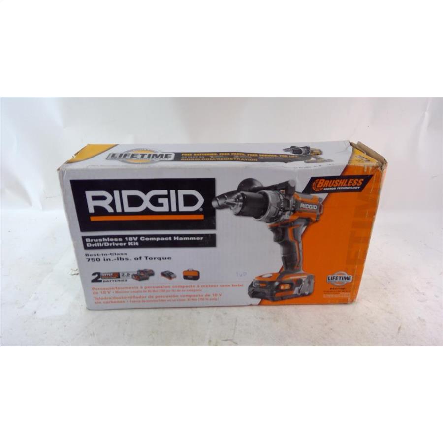 Ridgid Compact Hammer Drill/Driver Kit | Property Room