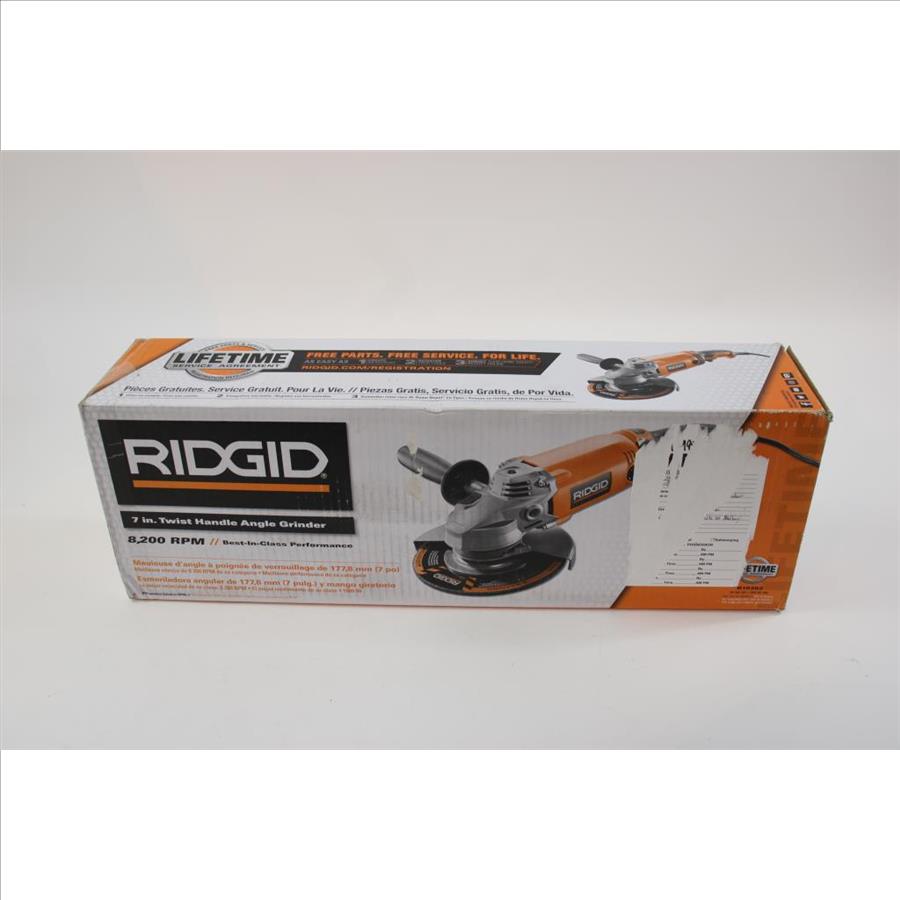 Rigid 7" Twist Handle Angle Grinder | Property Room