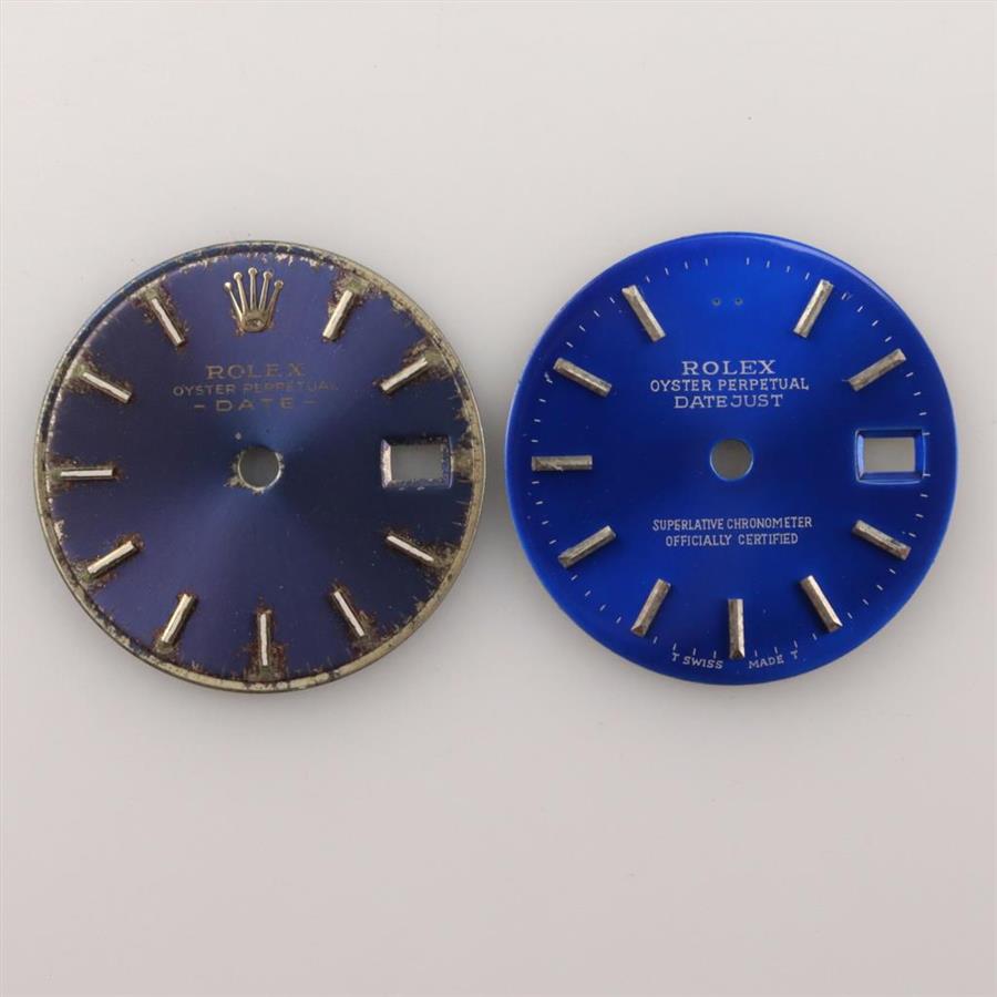 Rolex DateJust Blue Stick Index Dials, 2 Dials | Property Room