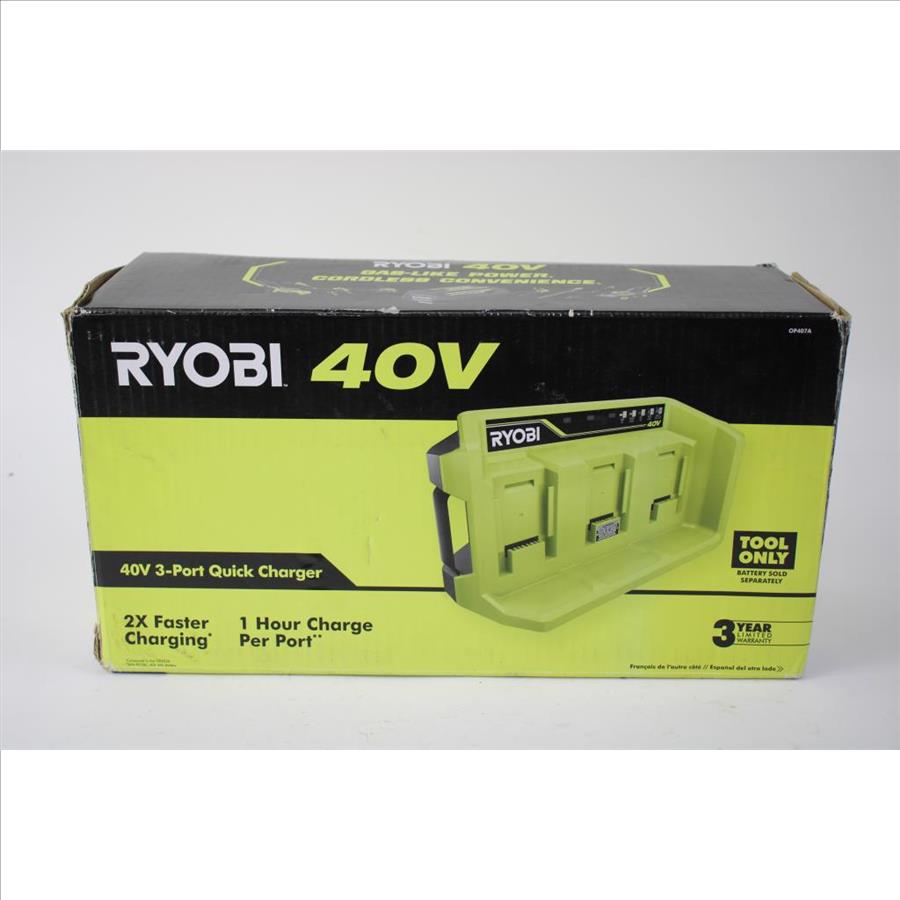 Ryobi 40v 3-port Quick Charger | Property Room