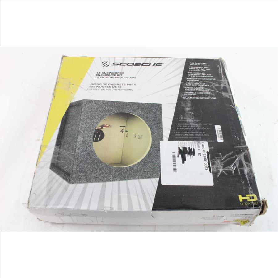 Scosche 12" Subwoofer Enclosure Kit | Property Room