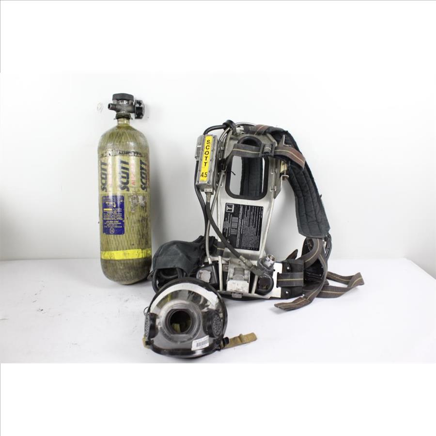 Scott SCBA Harness, Tank & Mask, 3 Items | Property Room