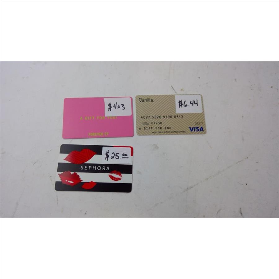 Sephora Gift Card And More, 3 Pieces | Property Room