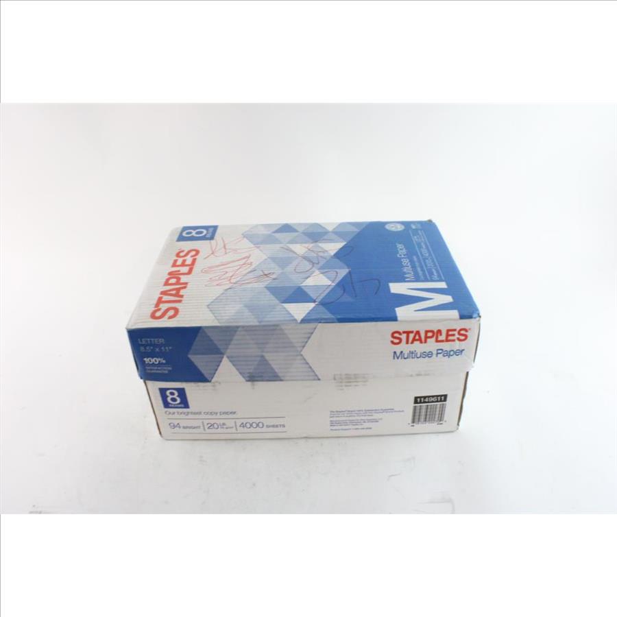 Staples Multiuse Letter Paper, 8 Reams | Property Room