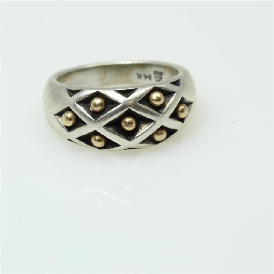 Sterling Silver With 14kt Gold Accents 6.3g Ring, James Avery Hallmark ...