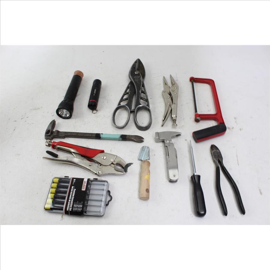 Tool Bench Precision Screwdriver Set, Flashlights, Ratchet, & More; 10 ...
