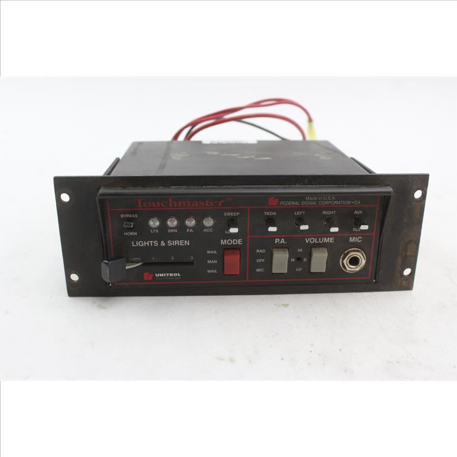 Unitrol Touchmaster Sirens And Lights Control | Property Room