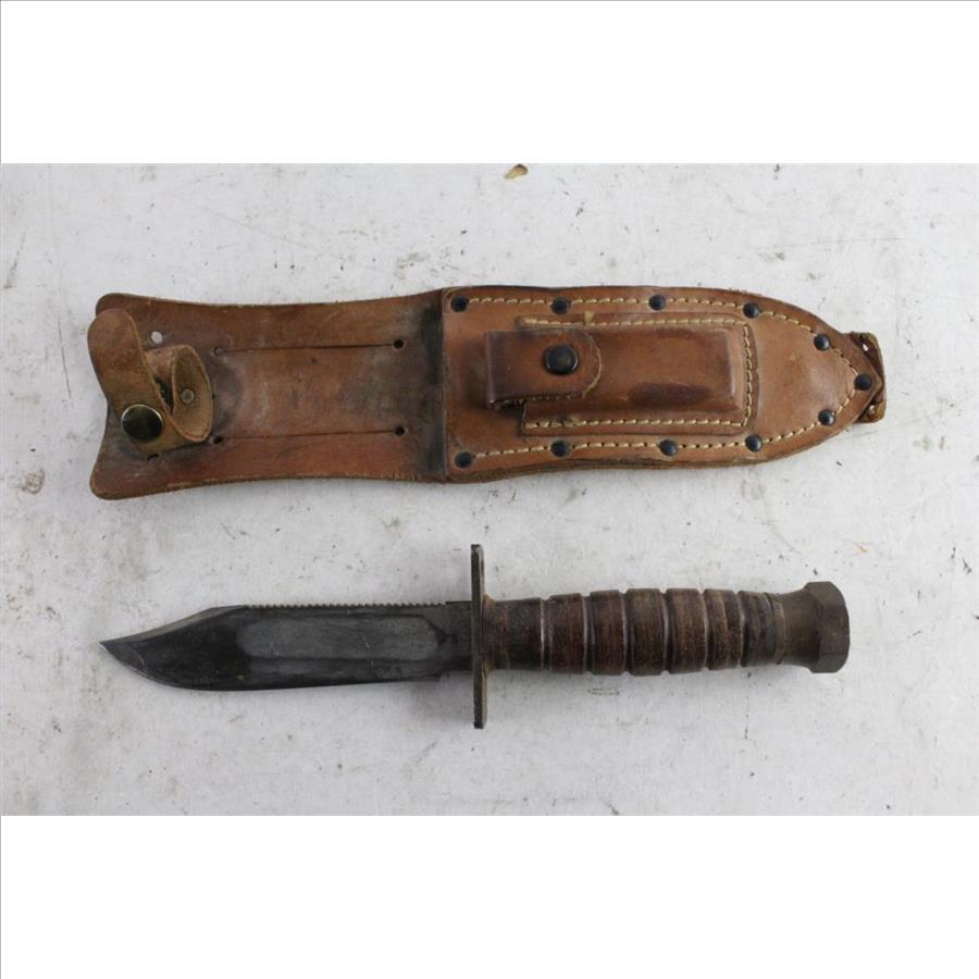 Vintage Camillus Pilots Survival Knife and Sheath | Property Room