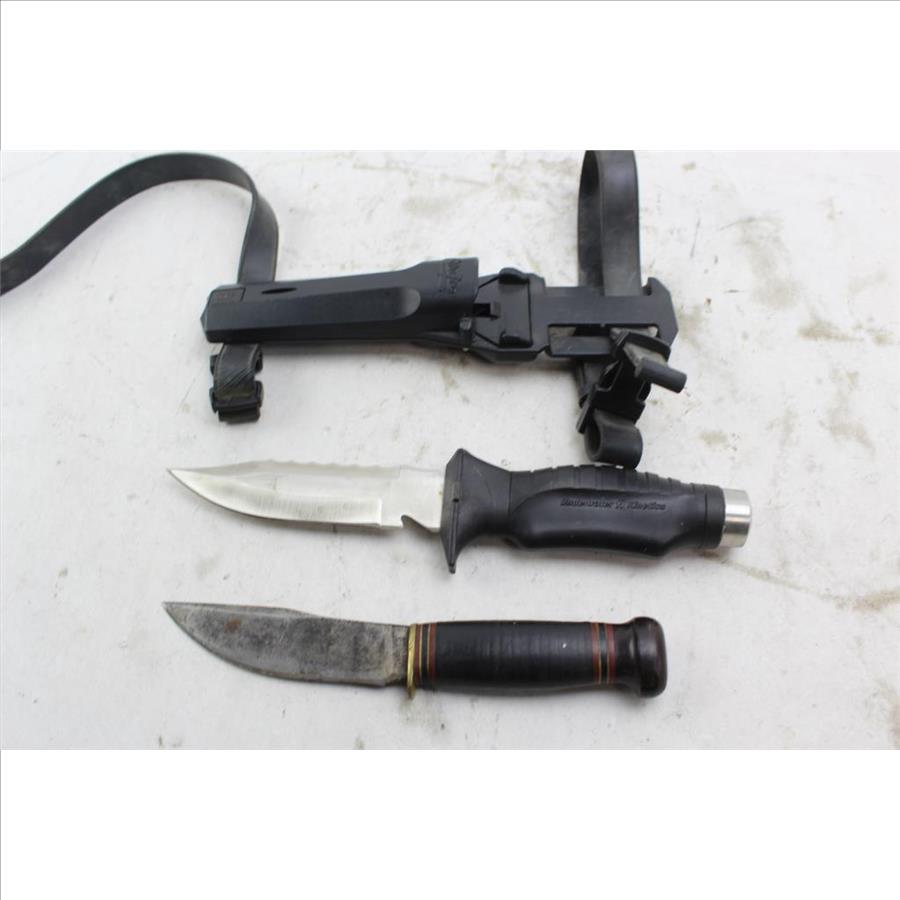 Vintage Marble's Gladstone Knife & Underwater Kinetics Blue Tang Dive ...
