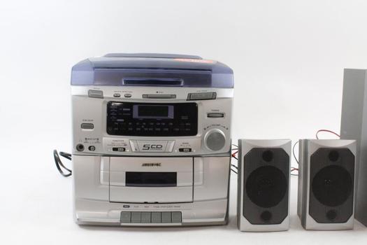 Audiovox 5 CD Home Stereo System | Property Room