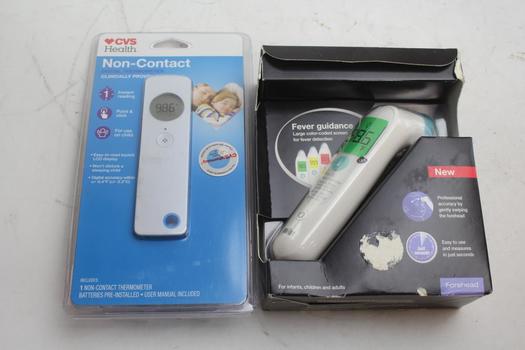 Braun Forehead Thermometer, Cvs Non Contact Thermometer: 2 Items ...