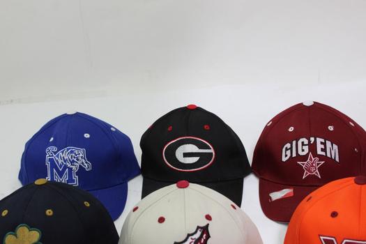 Captivating Headgear College Caps, 8 Pieces | Property Room