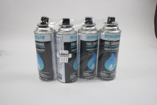 Monogram Butane Fuel Cartridge. 8 Oz. 4 Pack | Property Room