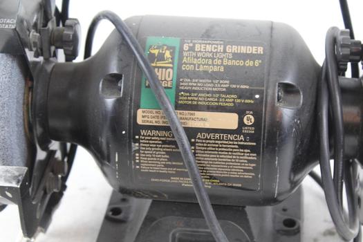 Ohio Forge 6" Bench Grinder With Worklights | Property Room