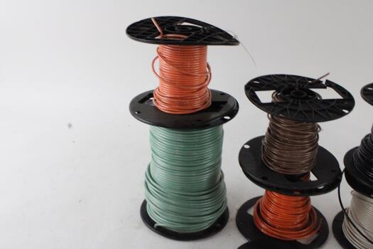 Reels Of Electrical Wire Bulk Lot, 5 + Reels Of 25' | Property Room