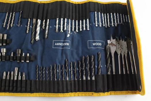 Ryobi Bits, In Roll Up Case, 50+ Bits Total | Property Room