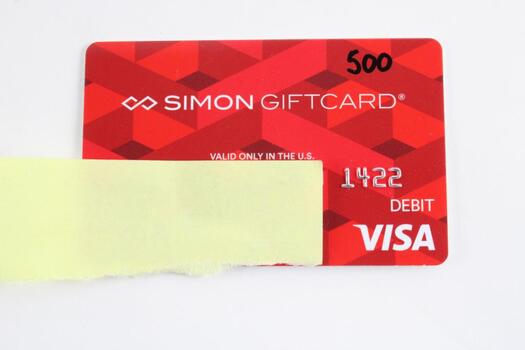 Simon Visa Gift Card, $500,00 | Property Room