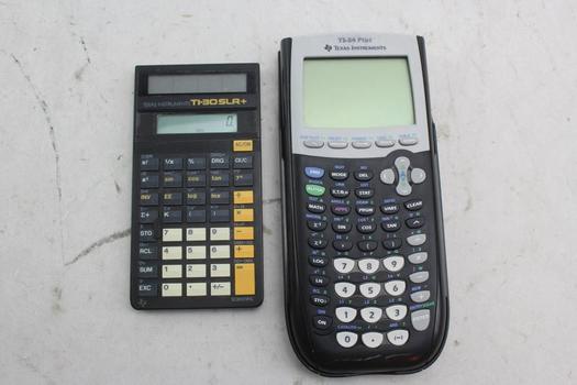 Texas Instrument TI-34 Plus, TI-30 SLR+ Calculators: 2 Items | Property ...