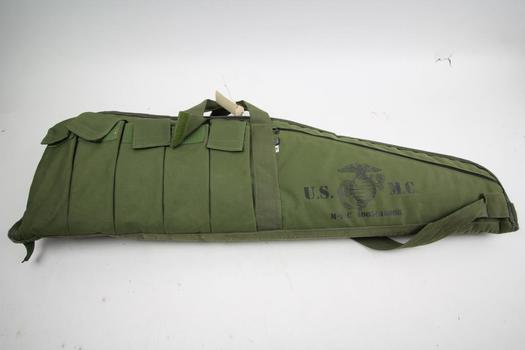 USMC M16 Rifle Bag With 2 Stocks And Barrel, 4 Pieces | Property Room