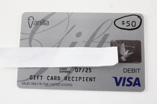 Vanilla Visa Debit Gift Card $50.00 | Property Room