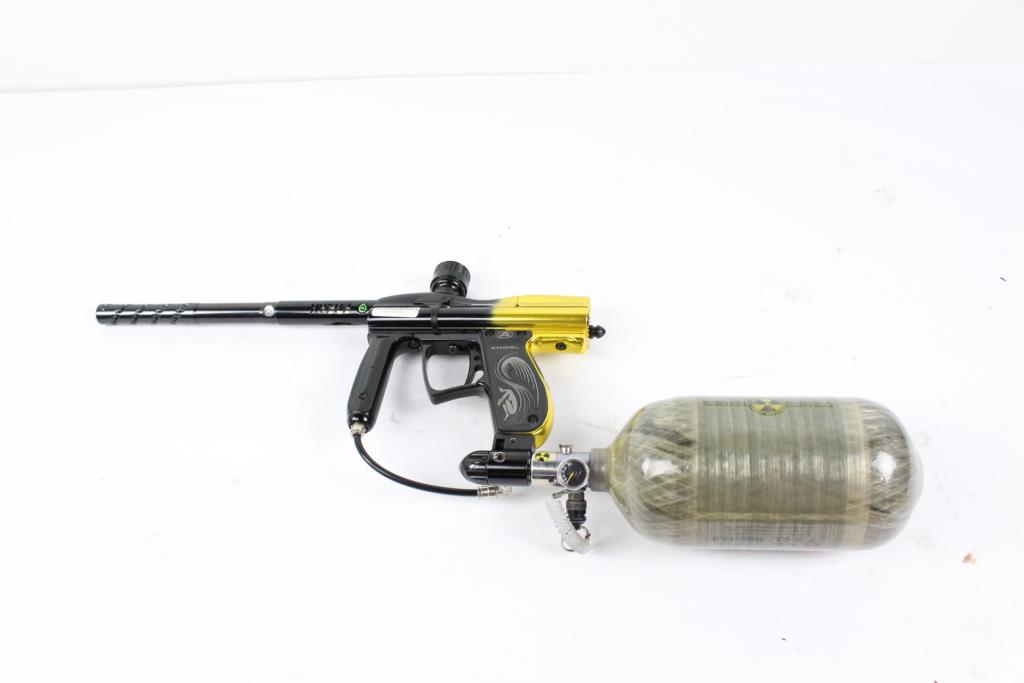 Angel Freak Paintball Gun & Tank, 2 Items | Property Room