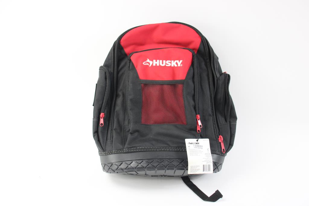Husky 18" Hard Rubber Bottom Tool Backpack | Property Room