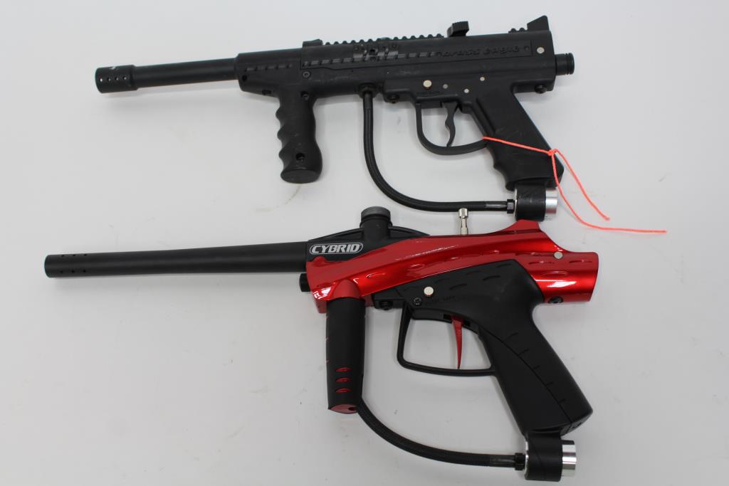 Paintball Guns With Container And Cylinder, 5 Items | Property Room