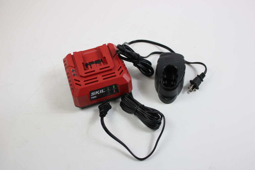 Skil Powercore 20v Charger And Skil Battery Charger | Property Room