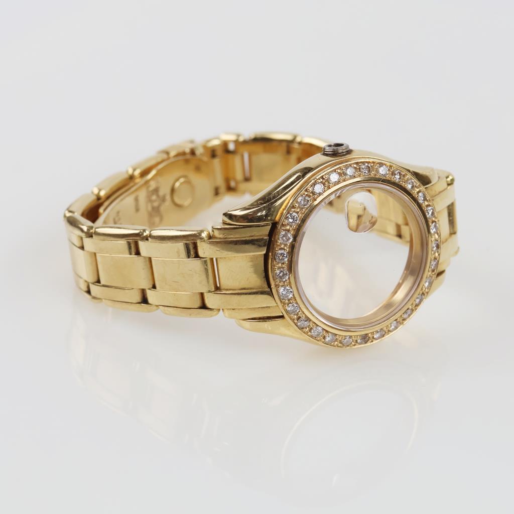 0.58ct TW Diamond 18kt Gold Watch Case And Band -Evaluated By Our ...