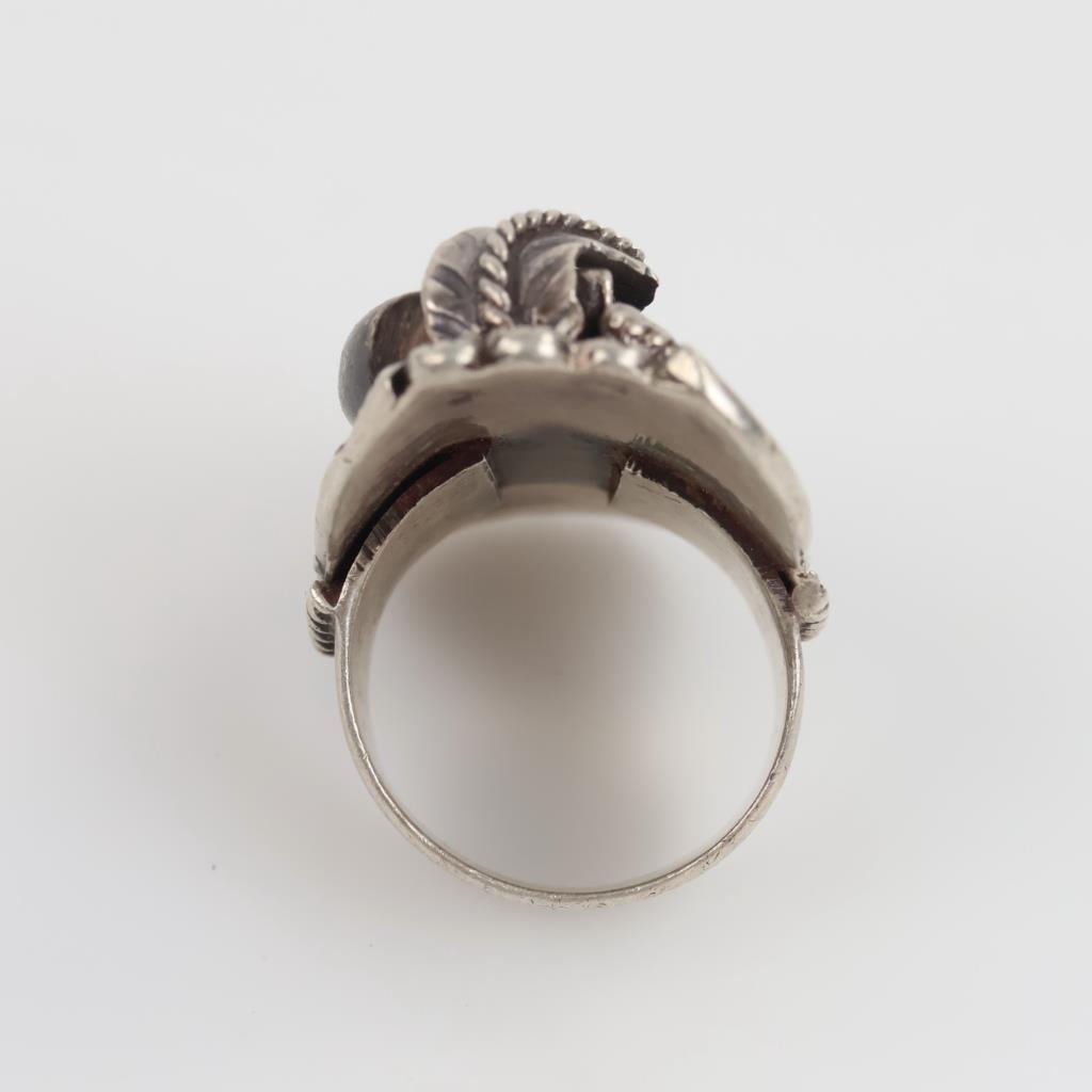 0.916 Silver Resin And Tooth Ring | Property Room