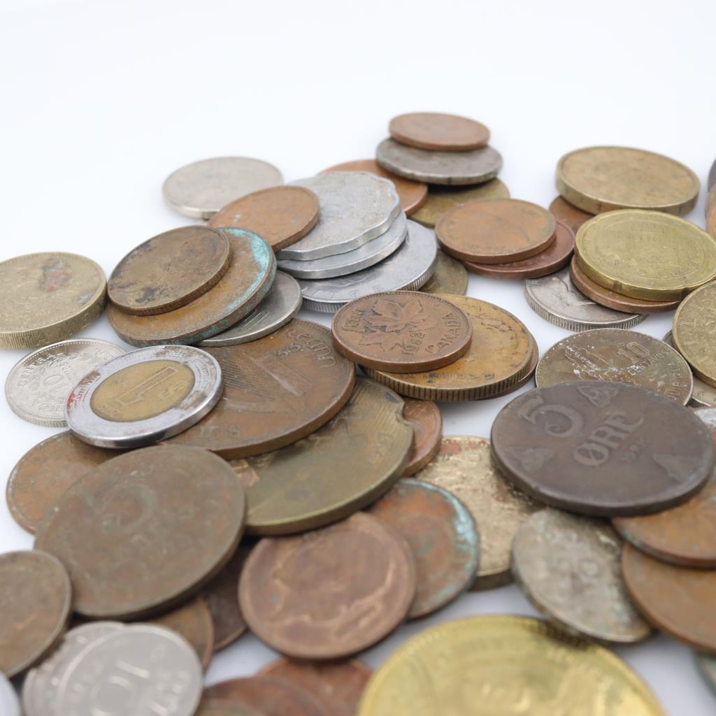 1+ LB Foreign Coins & Tokens | Property Room