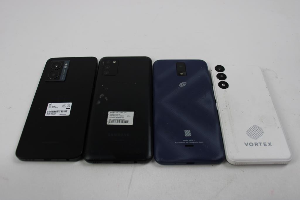 1+, Samsung, Vortex Cell Phone Lot, 4 Pieces, Sold For Parts | Property ...