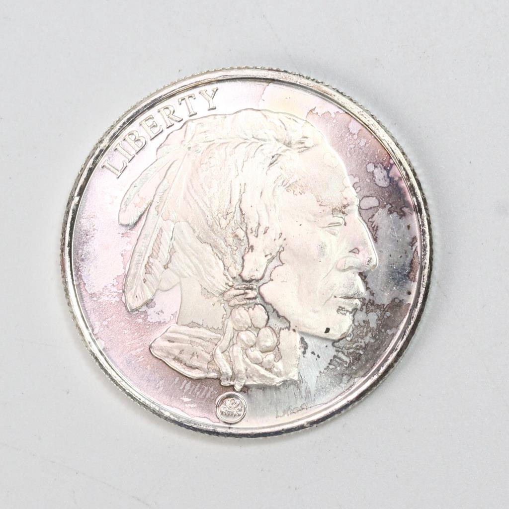 1 Troy Oz RMC Fine Silver Buffalo Round | Property Room