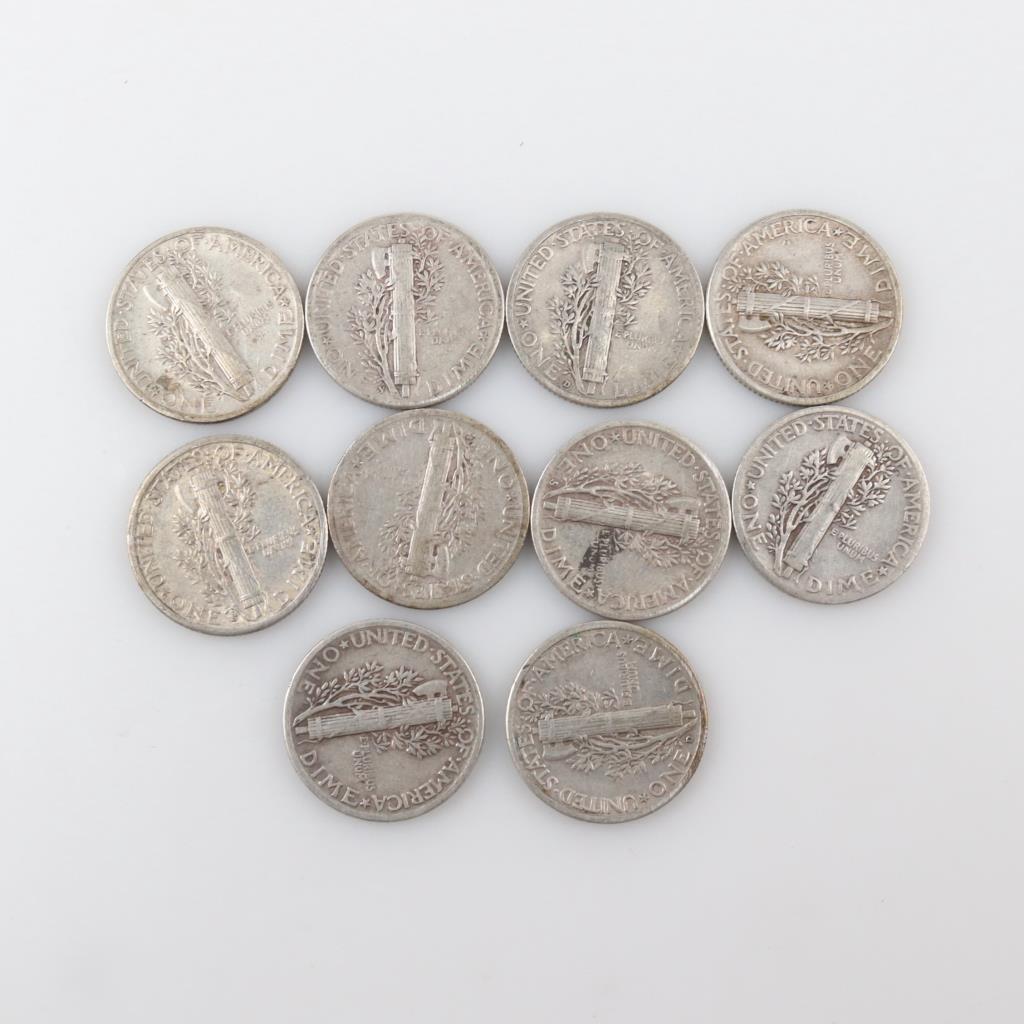 10 Mercury Silver Dimes | Property Room