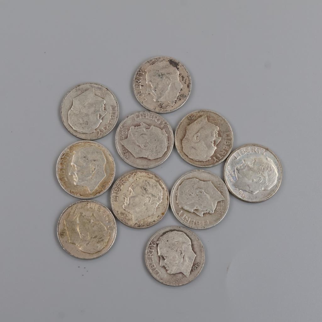 10 US Silver Dimes | Property Room