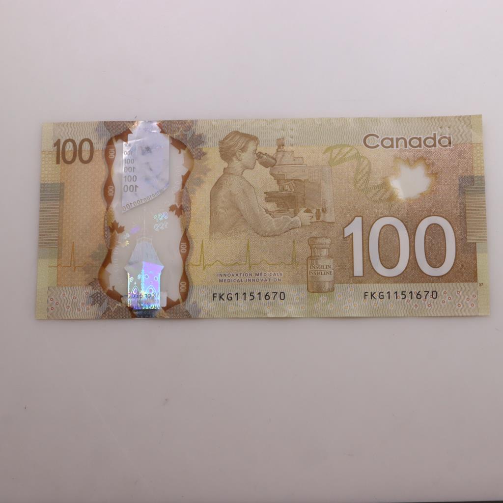 100 Canadian Dollars | Property Room
