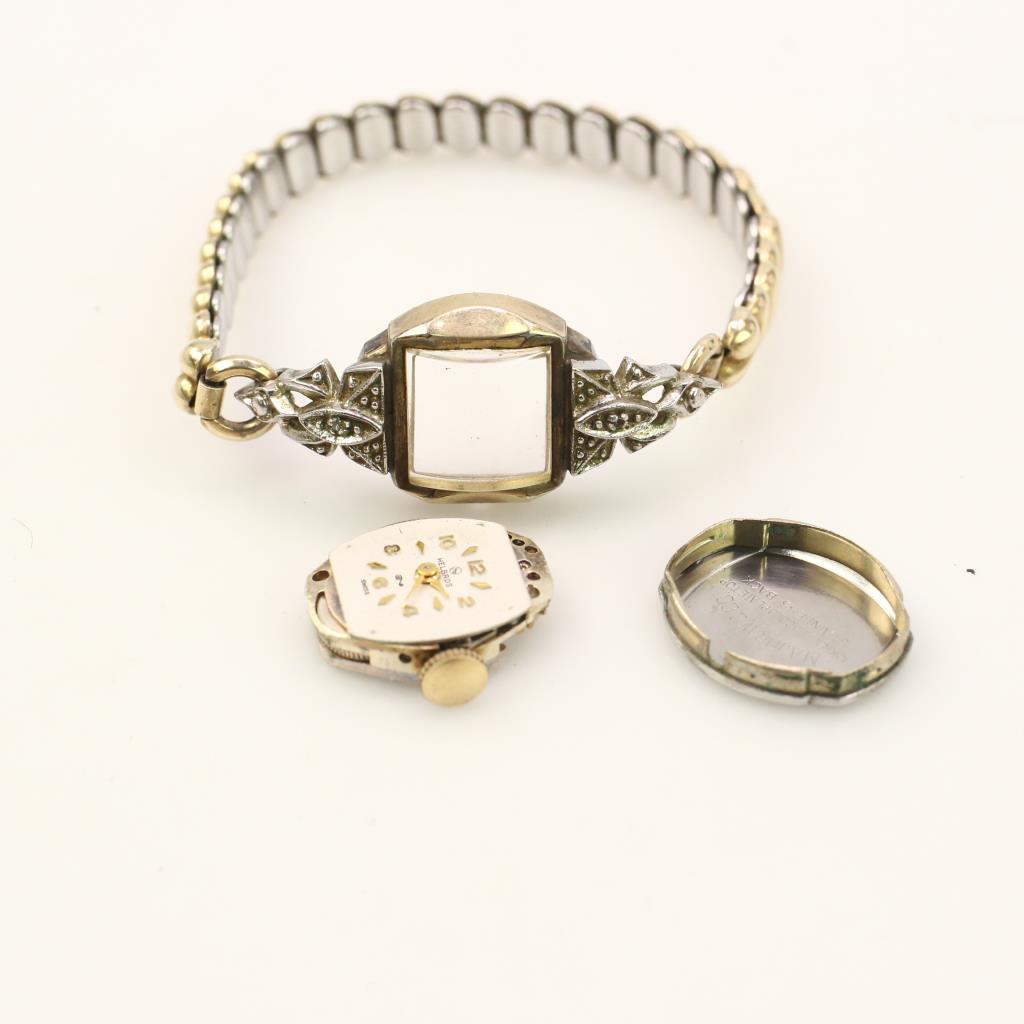 10k GF Diamond Helbros Vintage Watch | Property Room