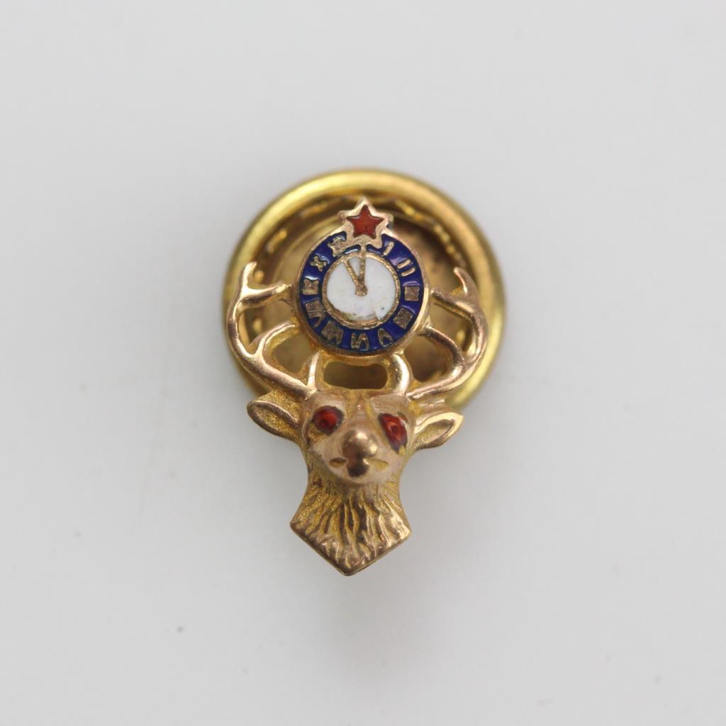 10k Gold 0.71g Pin With Red Stones | Property Room