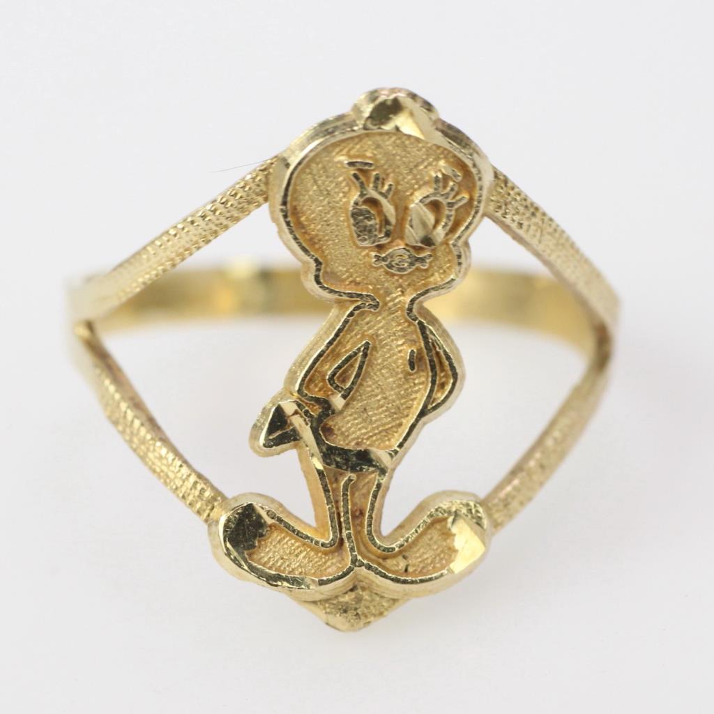 10k Gold 1.64g Tweety Bird Ring | Property Room