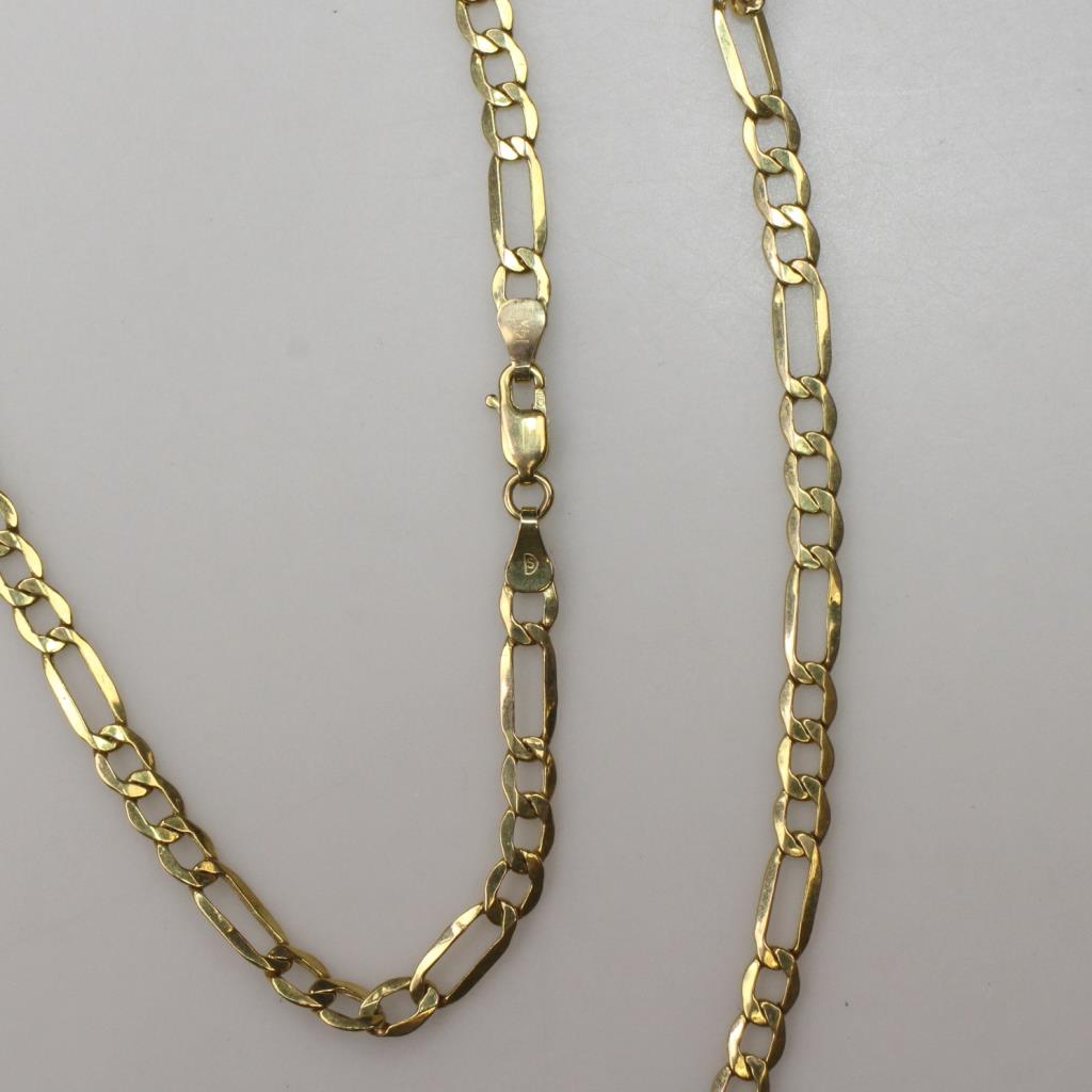 10k Gold Figaro Chain Necklace | Property Room