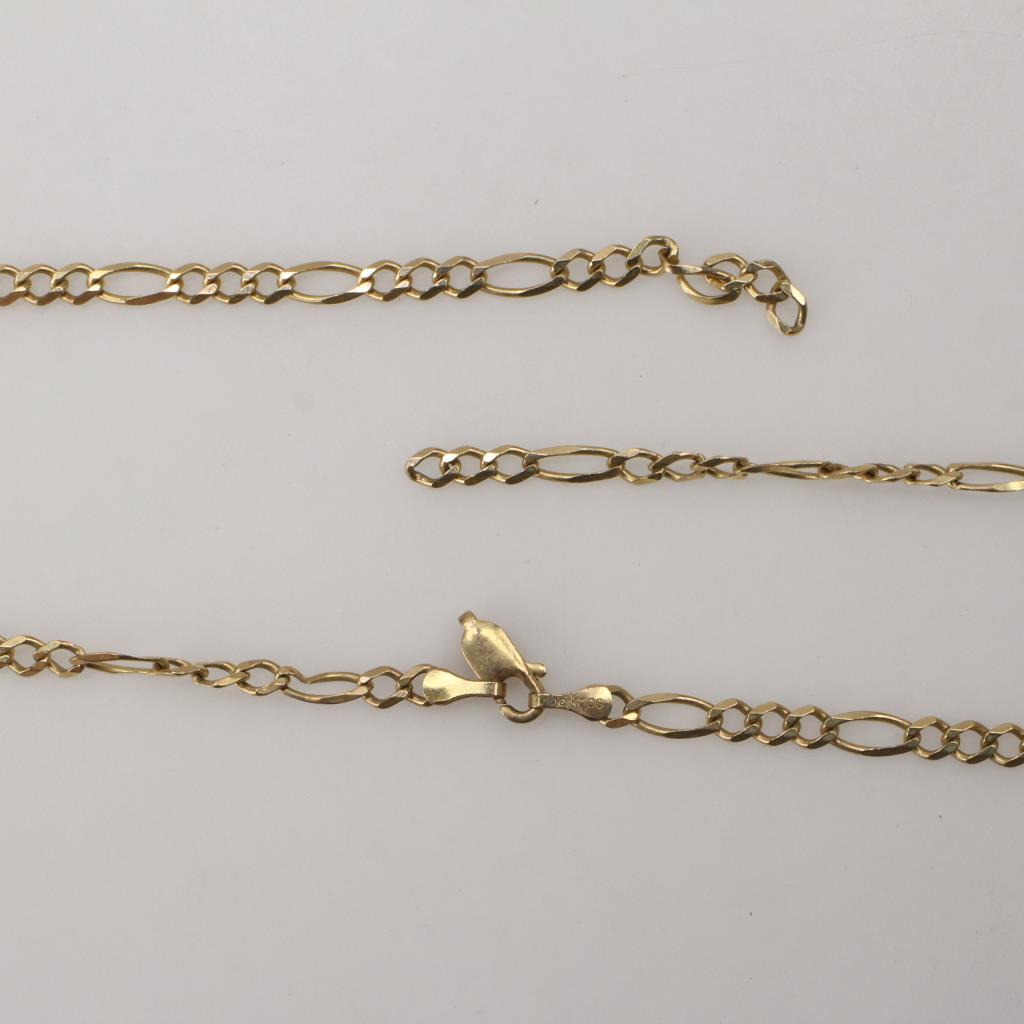 10k Gold Figaro Chain Necklace | Property Room