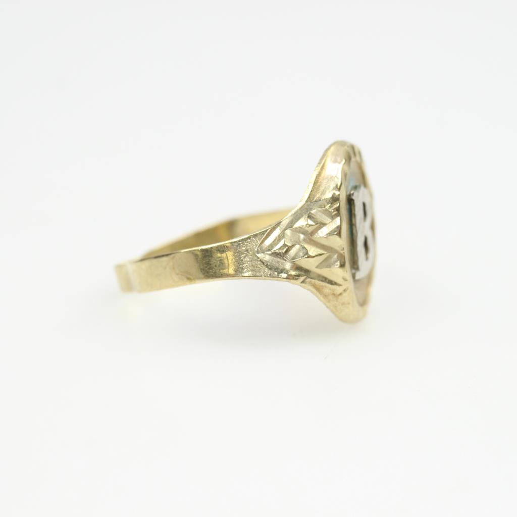 10k Gold Initial B Ring | Property Room
