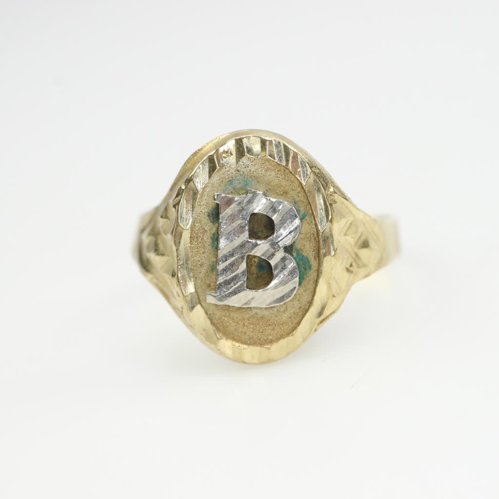10k Gold Initial B Ring | Property Room