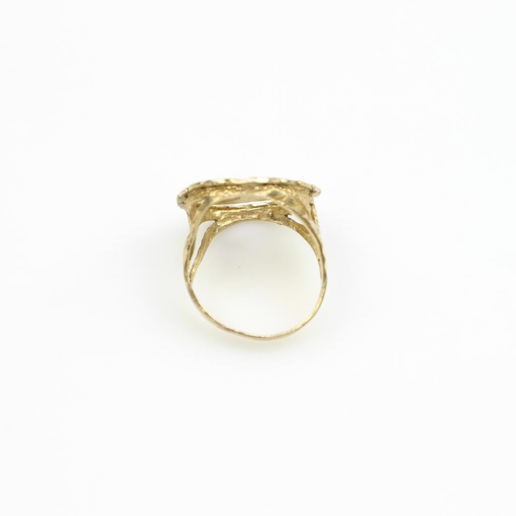 10k Gold Mercedes Benz Logo Ring | Property Room