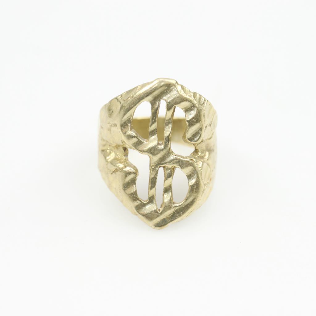 10k Gold Money Sign Ring | Property Room