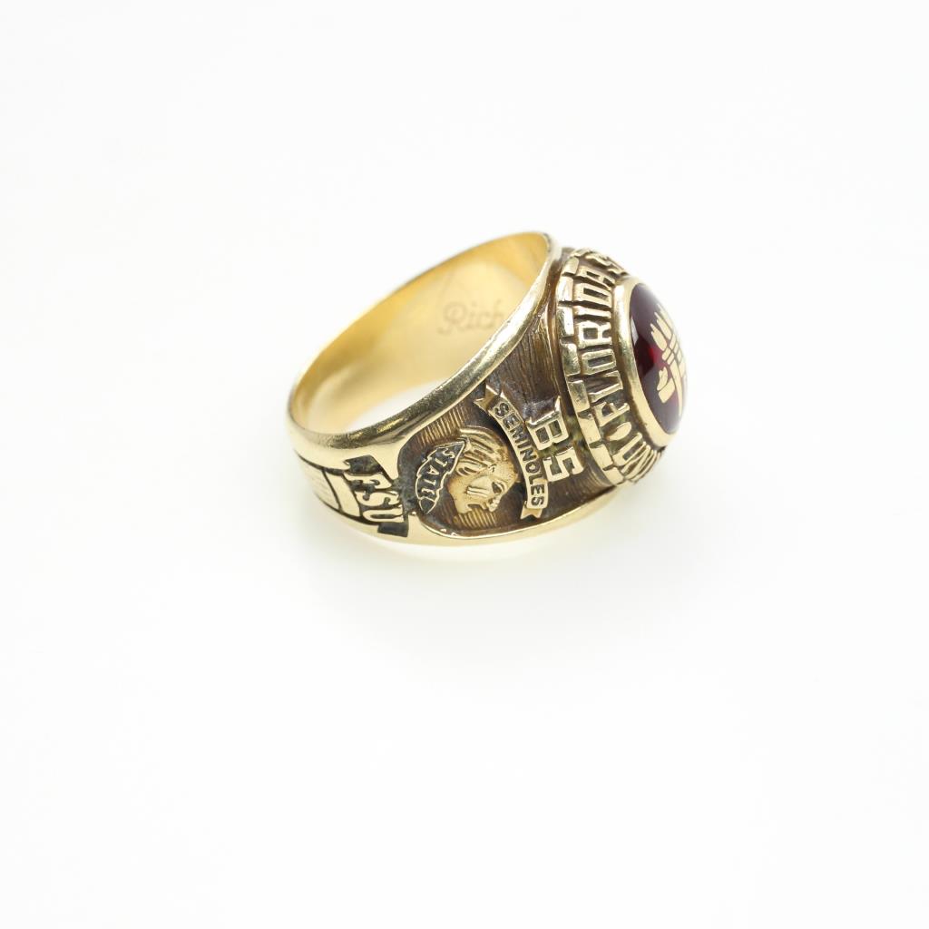 10k Gold Red Stone Class Ring | Property Room