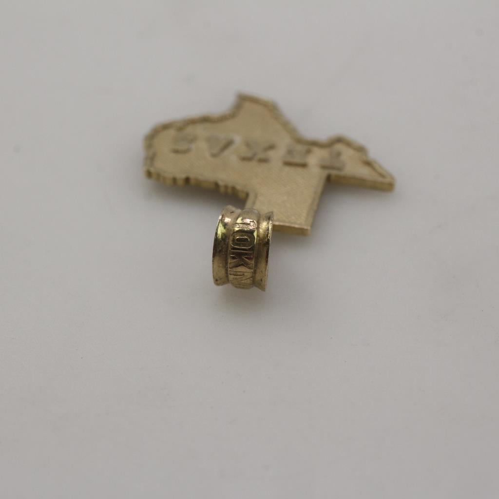 10k Gold State Of Texas Pendant | Property Room