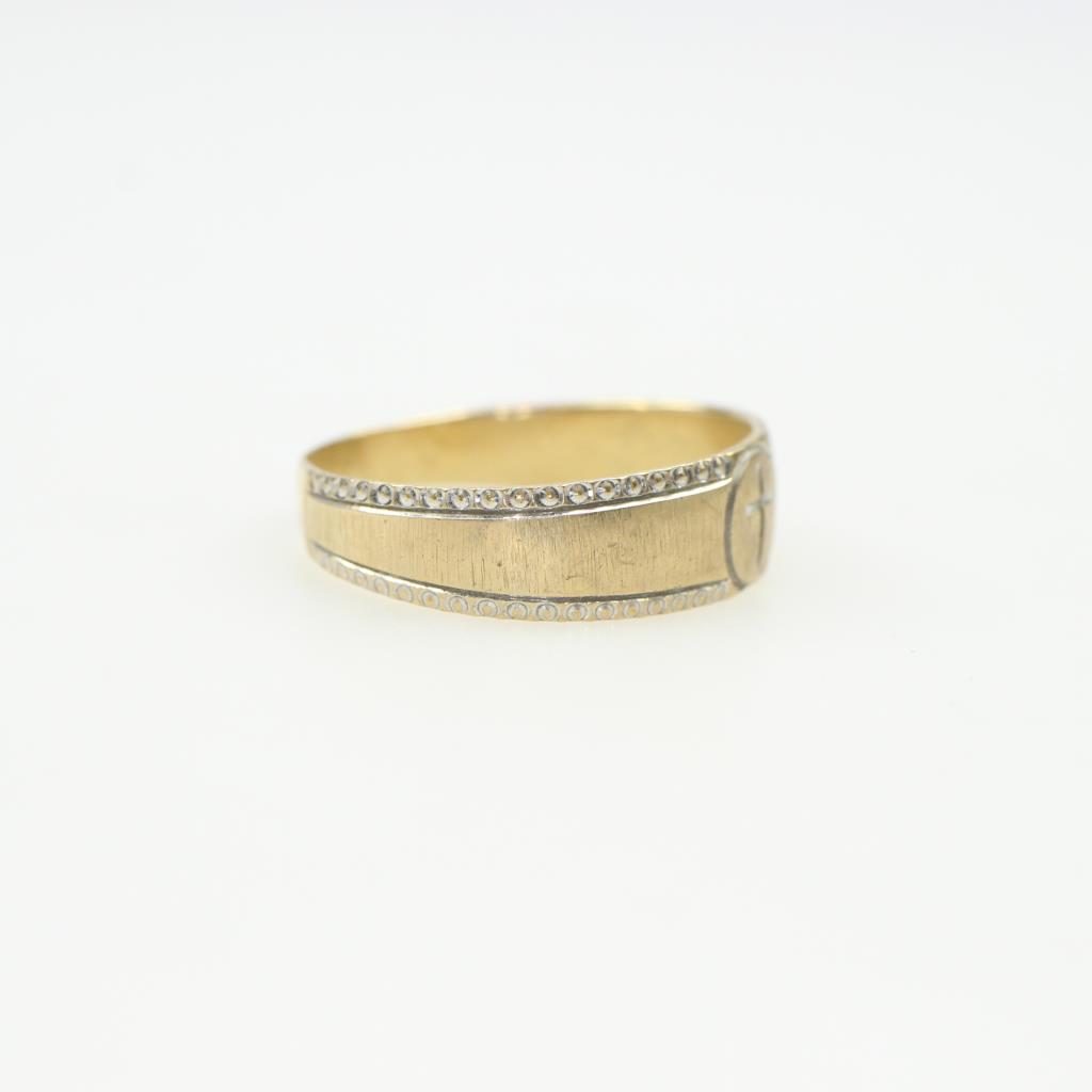 10k Two-Tone Gold Cross Ring | Property Room